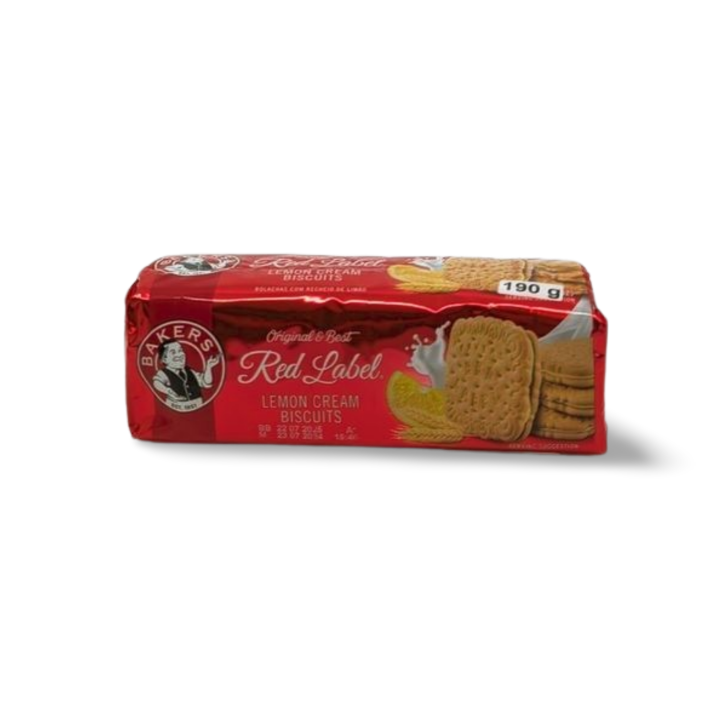 Bakers Red Label Lemon Cream Biscuits 190g | Big Five Lapa
